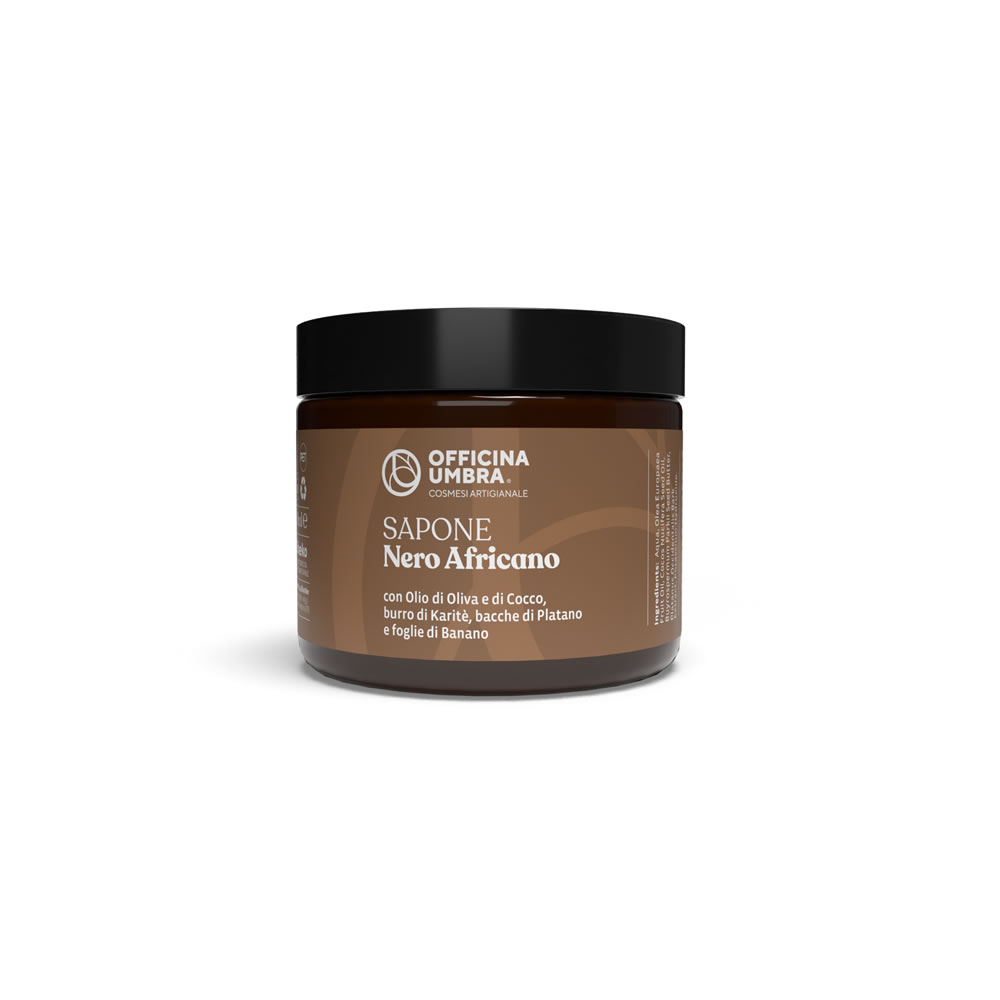 Sapone nero africano + ganto kessa | BIO Profumeria Organic Milano